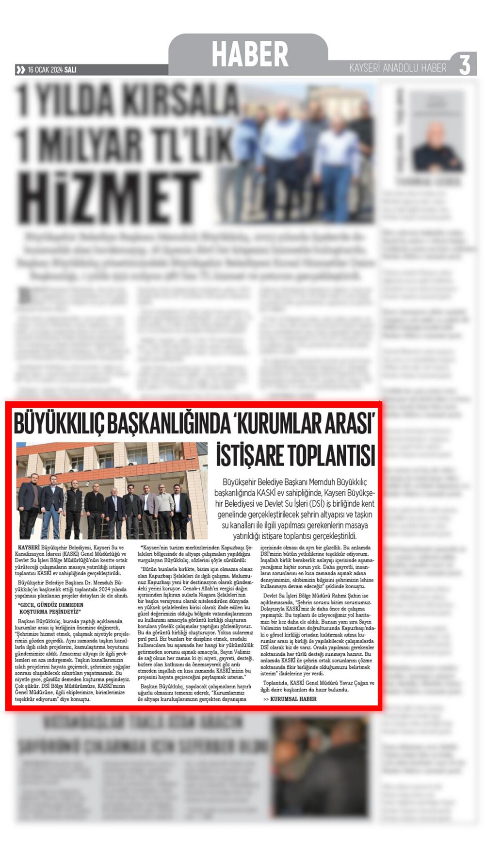Anadolu Haber - 16.01.2024