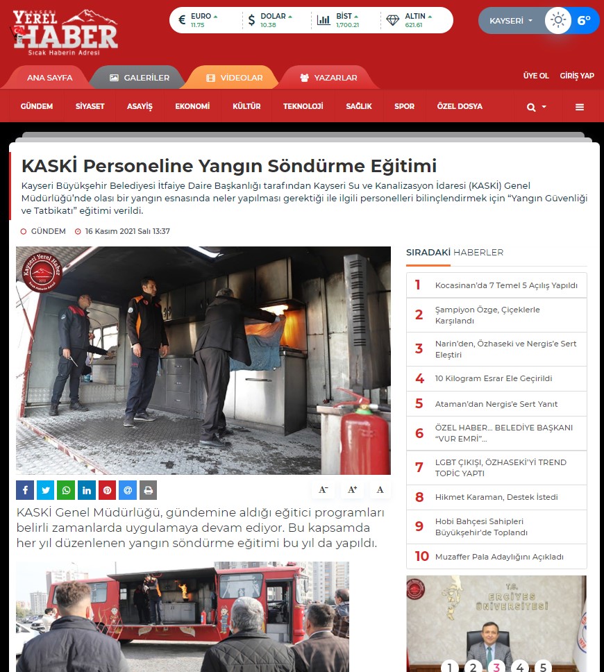 YEREL HABER - 16 KASIM 2021